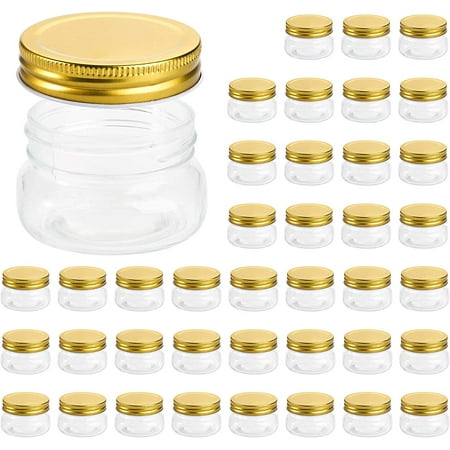 Xizioo 40 Pack 5 Oz Mini Mason Jars with Airtight Lids, Small Canning ...
