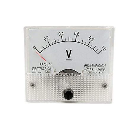 85C1 Rectangle Analog Volt Panel Meter Gauge DC 0-1V | Walmart Canada