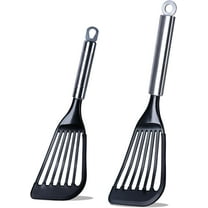 Gupbes Non-Stick Silicone Fish Spatula with Stainless Steel Support ...