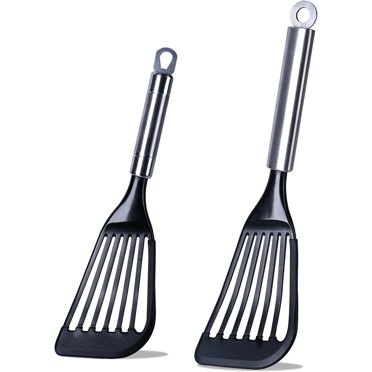 Gupbes Non-Stick Silicone Fish Spatula with Stainless Steel Support ...