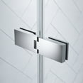 Ove Decors Tampa 37 11 16 In W X 72 In H Alcove Hinge Frameless
