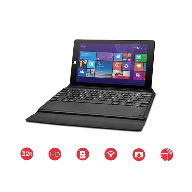Ematic 8.95" 32GB Tablet Windows 10 with Keyboard, EWT935DK - Walmart ...