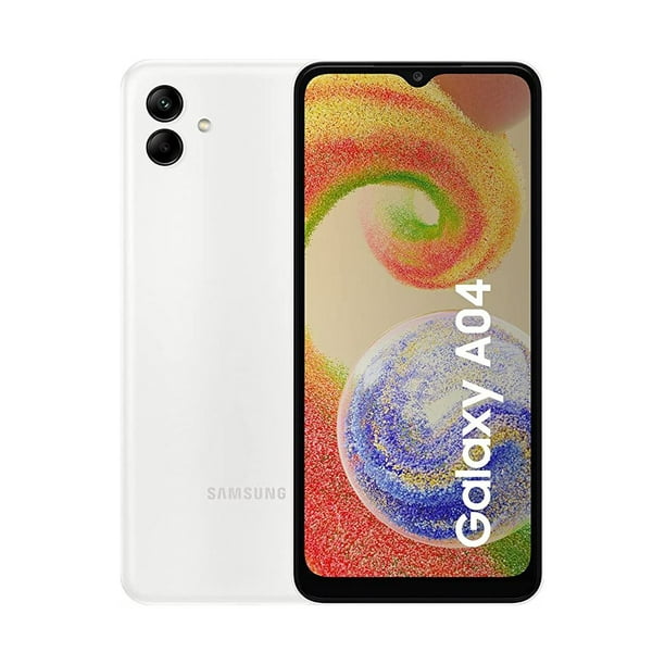 Samsung Galaxy A04 64GB 4GB Blanco Dual Samsung Android NFC | Walmart en línea