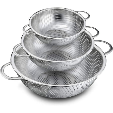 Three-part sieve, microporous kitchen sieve made of stainless steel ...