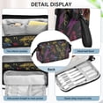 ALAZA Neon Doodle Parrot Pencil Pouch Big Capacity Pencil Case Zipper ...