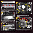 V8 Engine Building Blocks Sets, V8 Engine Model Kit That Runs, MOC ...