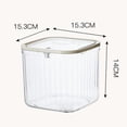 Pop-up Lid Hair Accessory Organizer, Transparent Desktop Storage Box ...