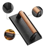 CAURHQSX 1pc Cast iron Rectangular Meat Press Round Heavy-Duty Steak ...