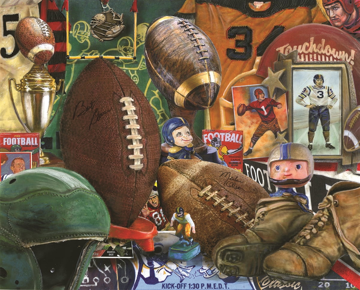 Vintage Football 1000 Piece Jigsaw Puzzle - Walmart.com