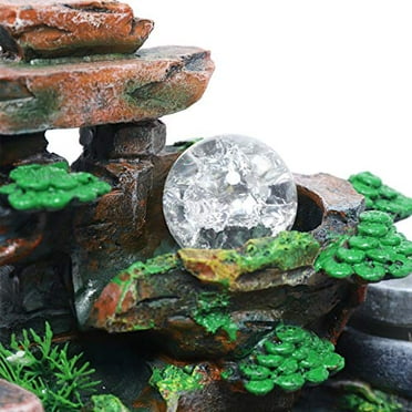 Miumaeov Tabletop Rockery Fountain Indoor Mini Water Fountains ...