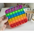Pop Fidget Toy Silicone Bubble Popping Game | Rainbow Square - Walmart.com