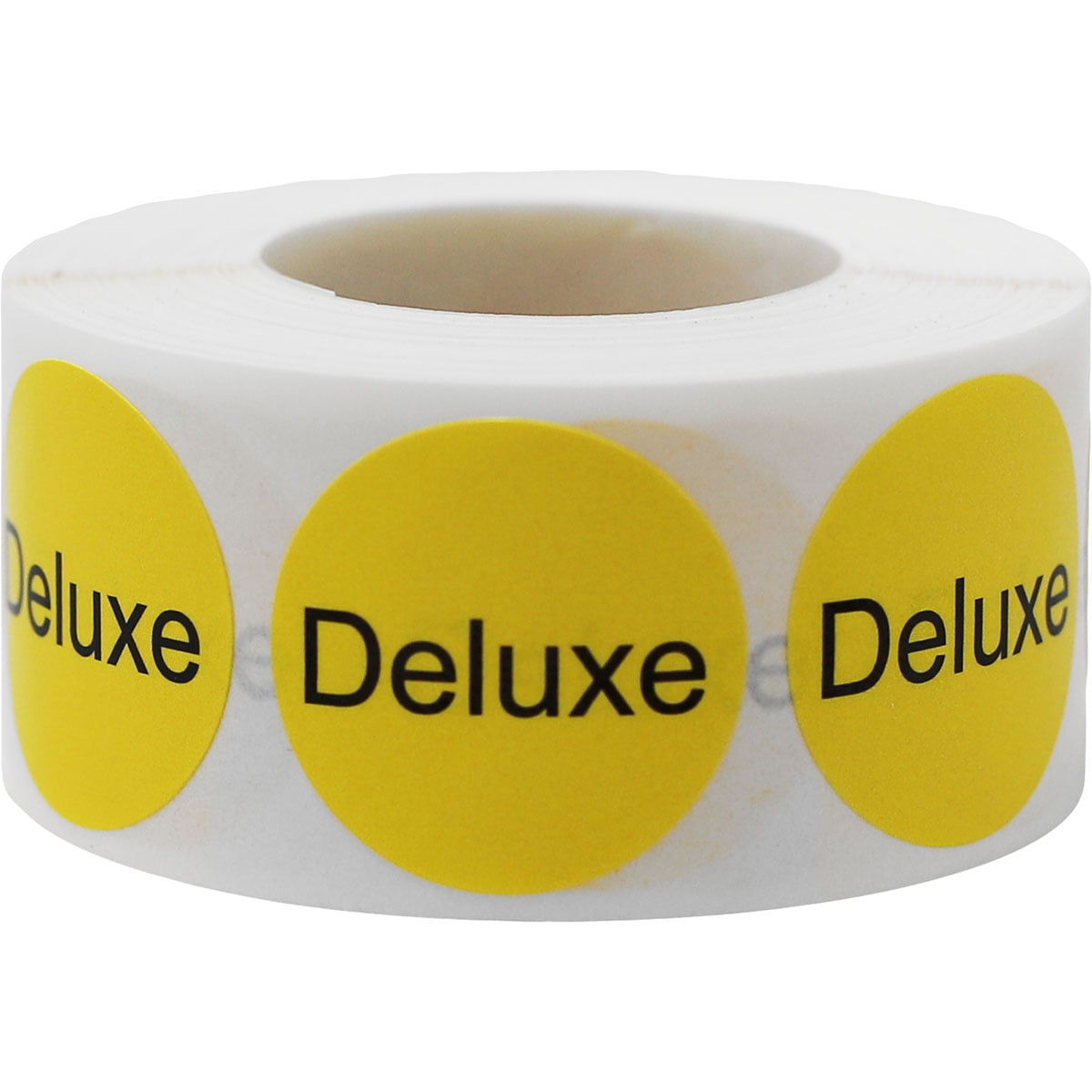 Deluxe Deli Grocery Store Food Yellow Labels | 1" Round - 500 Pack ...