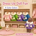 4 Outfit Plush Doll Clothes Set for 14 cm / 5.5 in Dolls, Polyester ...