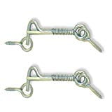 Wideskall 4" inch Heavy Duty Zinc Plated Wire Gate Hook and Eye Latch ...