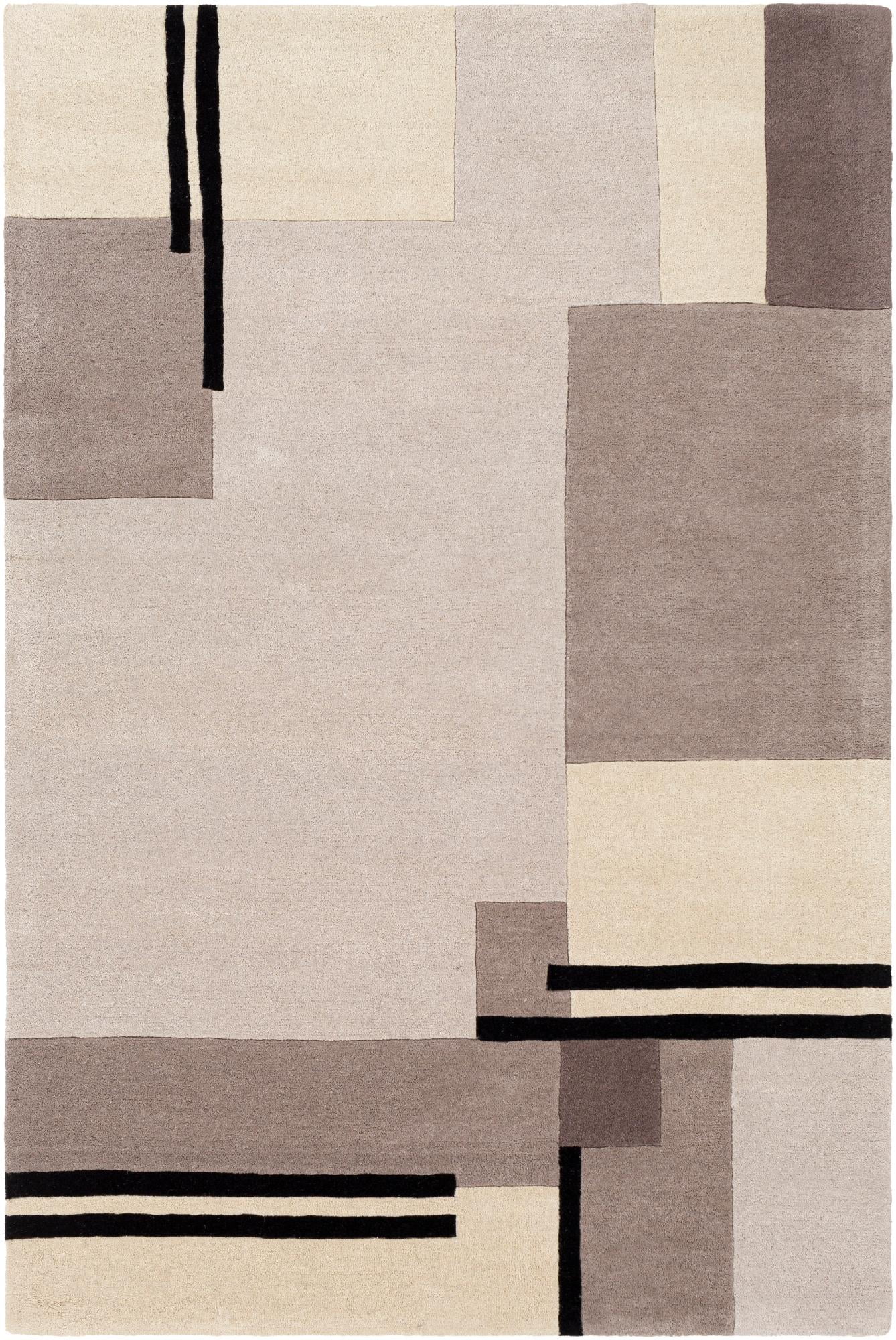 Mark&Day Area Rugs, 5x7 Schadijk Modern Brown Area Rug (5' x 7'6 ...