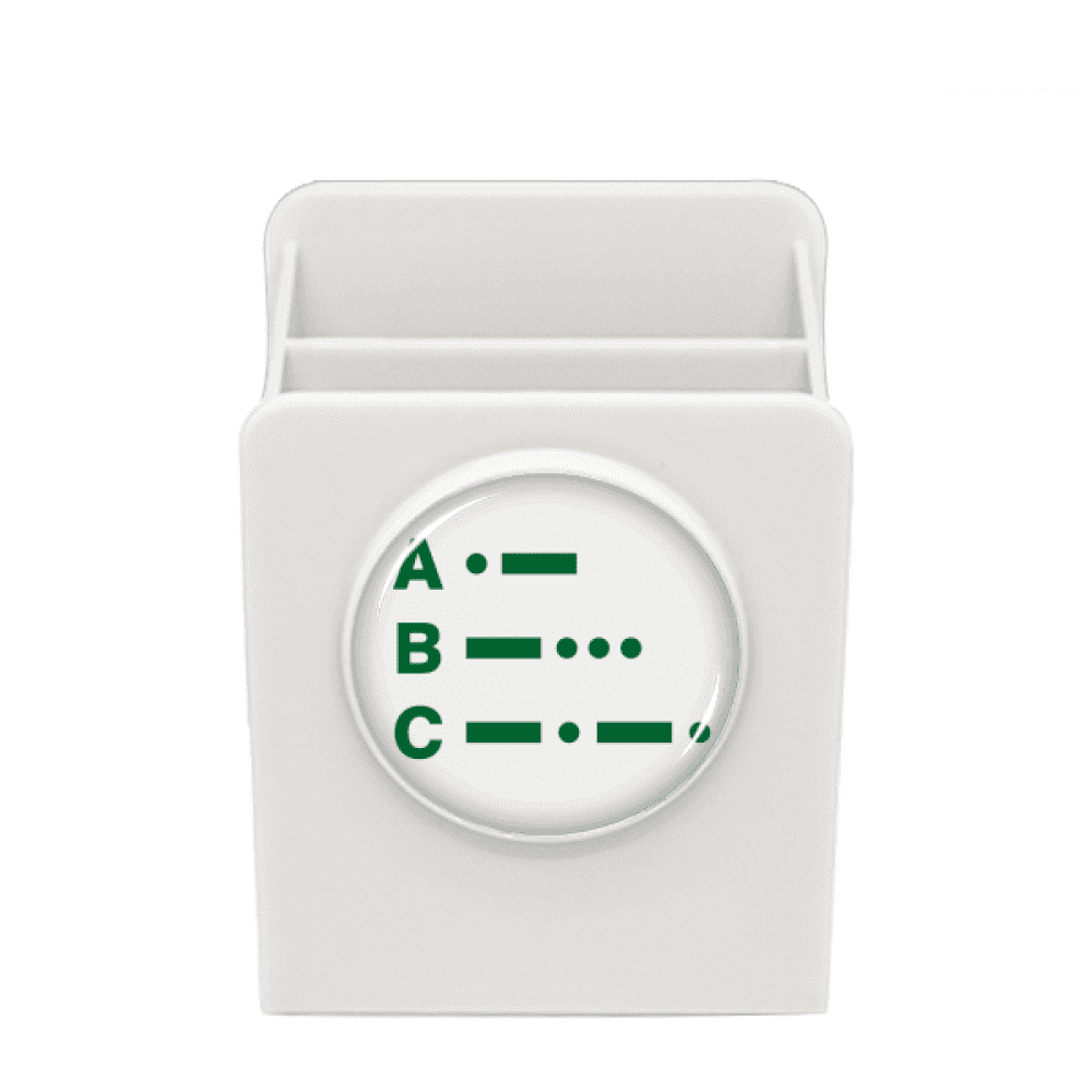 morse code two point line representation desk pencil holder cup pen ...