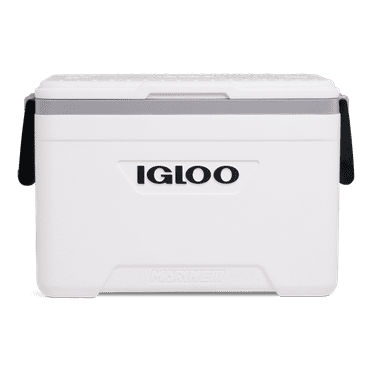 Igloo 48QT Laguna Ice Chest Cooler with Handle, Hard-sided, Aqua Blue and White - Walmart.com