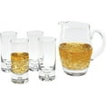 Classic Crystal Glass Pitcher - 54 oz. European Mouth-Blown Barrel ...