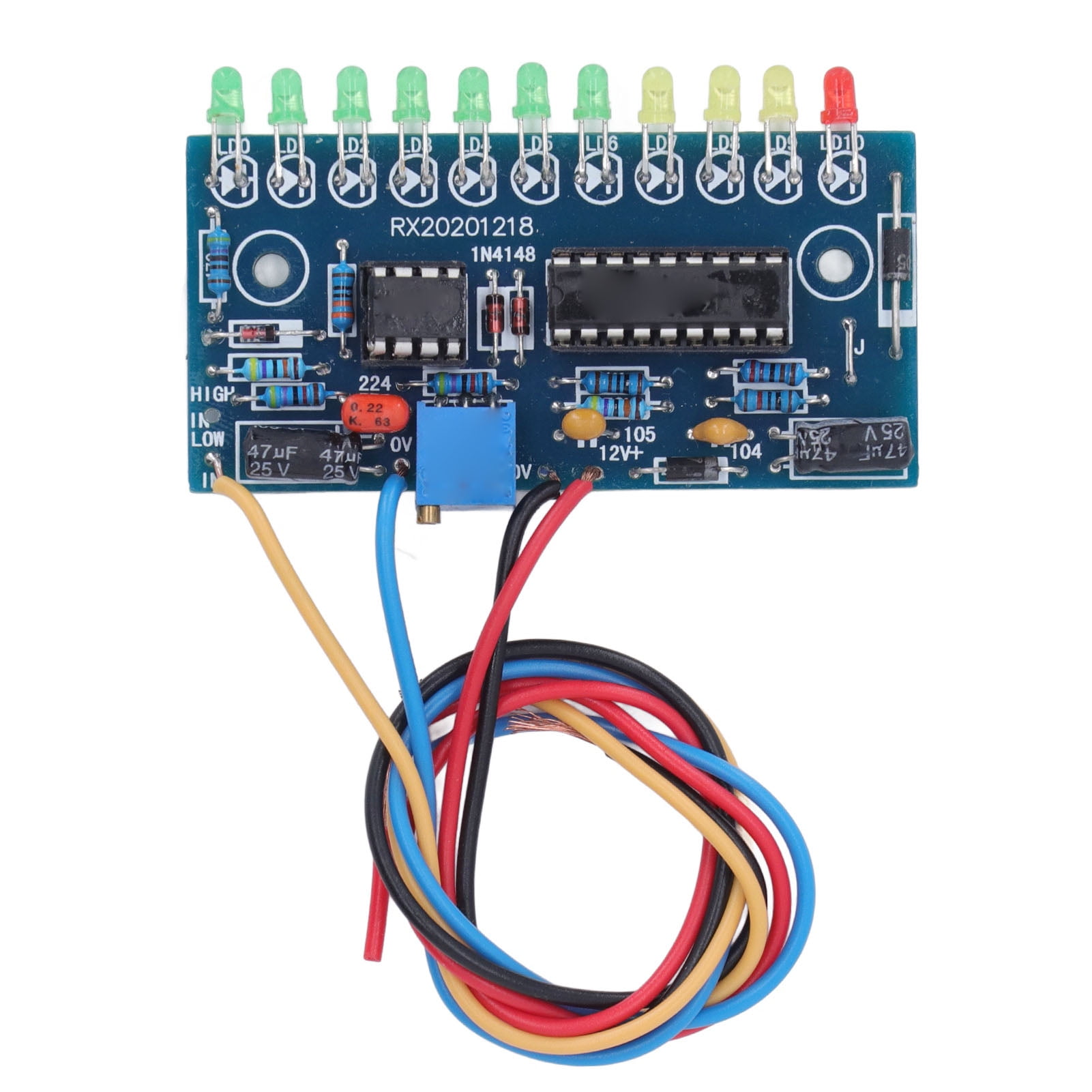 Placa de nivel de audio LED, indicador de nivel de audio LED Módulo de ...