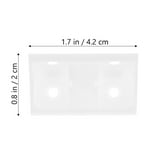 ROSENICE 100Pcs Plastic L-Shaped Corner Bracket for Cabinet and Shelf ...