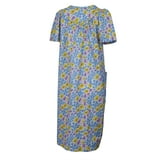 Elegant Emily Women's Plus Size Snap-Front Duster Robe With Pockets ...