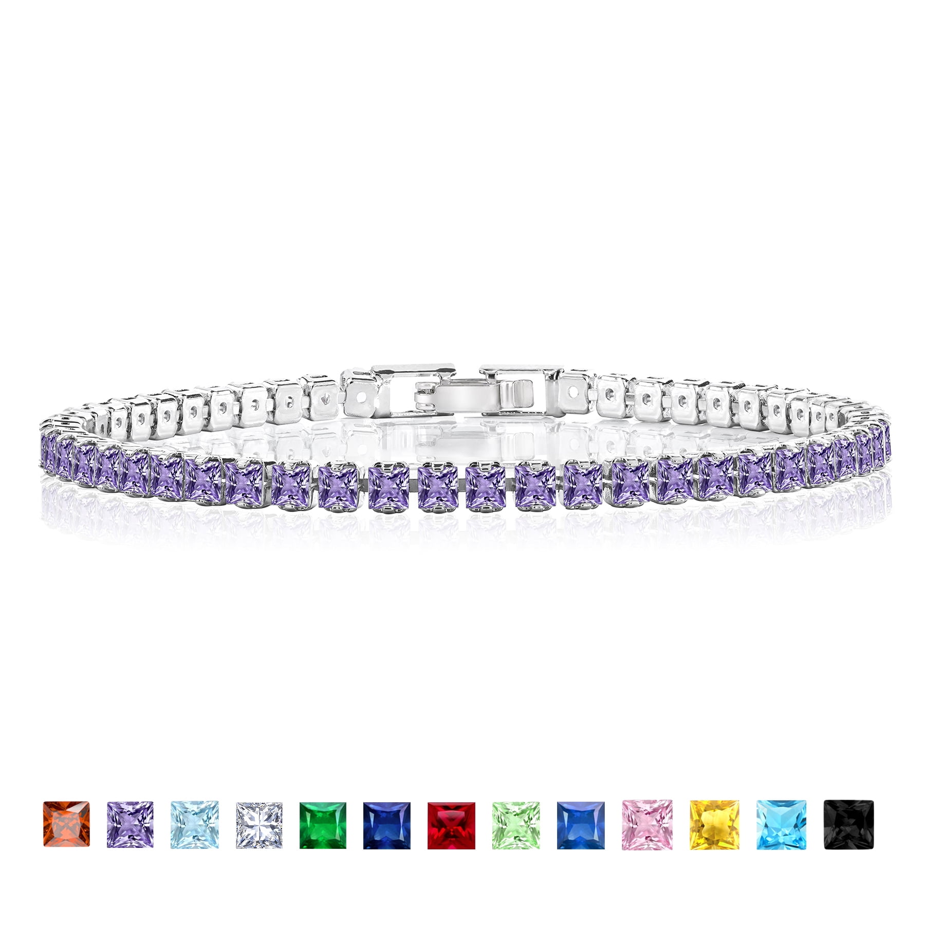 Click here for Jeenmata 5.5 Tcw Princess Cut February - Amethyst... prices