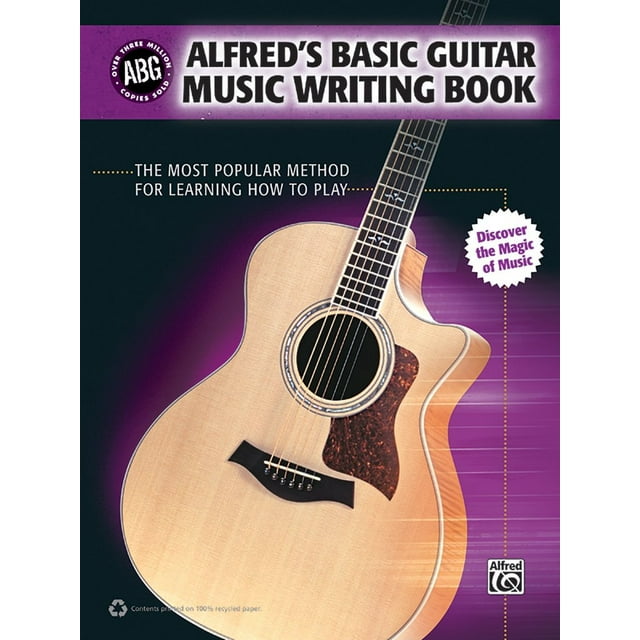 Alfred's Basic Guitar Music Writing Book: The Most Popular Method for ...