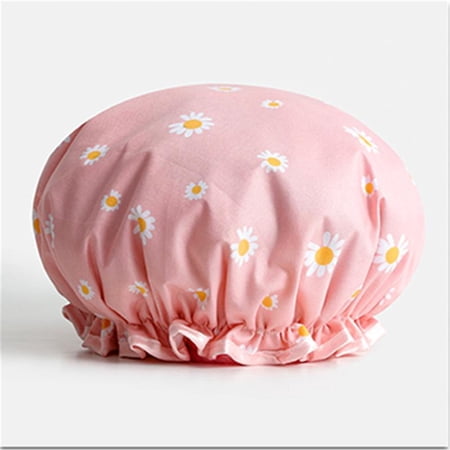Shower Caps Waterproof Shower Cap Reusable Shower Hat, Cherry Powder ...