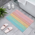 Color Wood Grain Door Mat 20x31.5 Inch Country Pink Yellow Blue ...