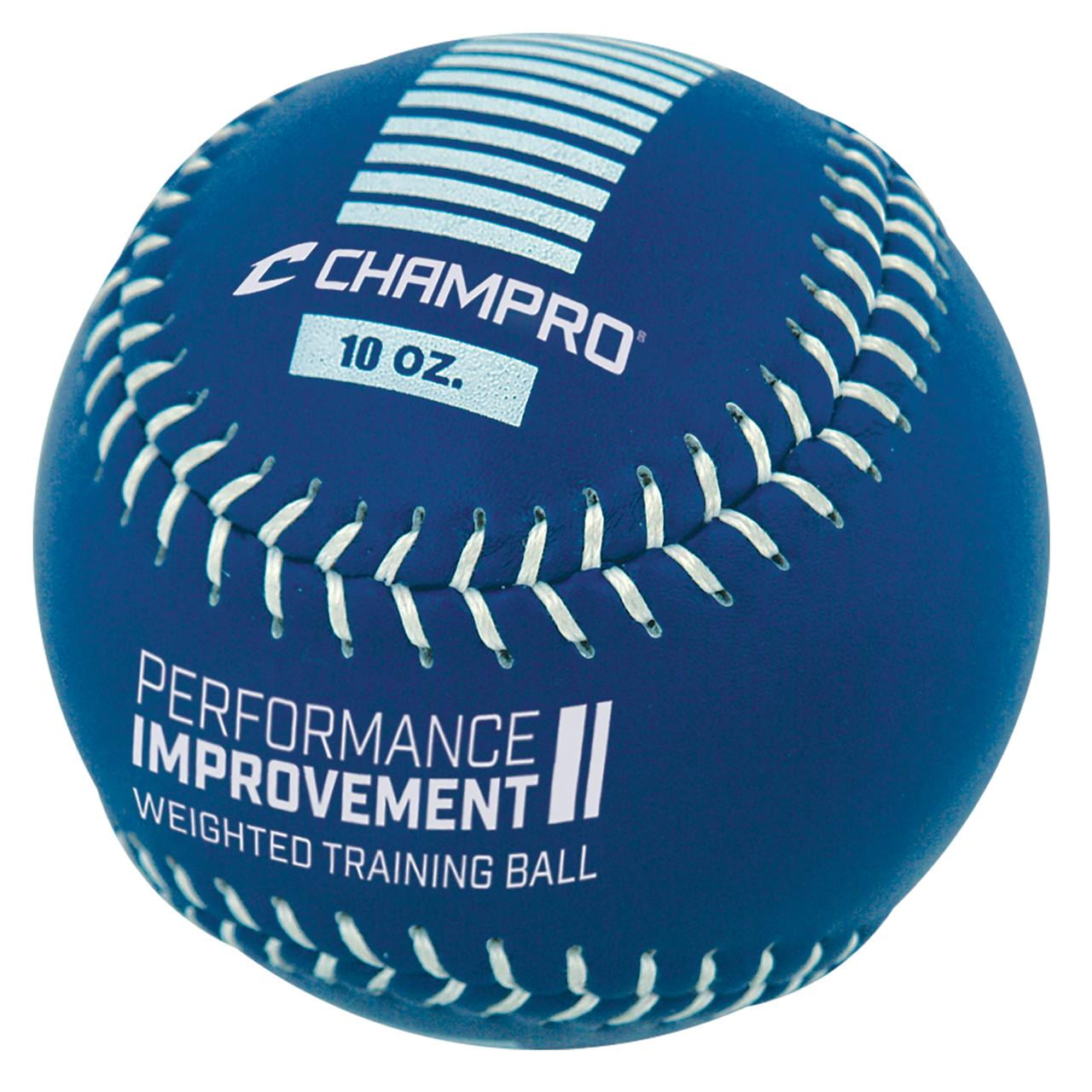 Champro Sports Training Softball, Weighted 10 Oz. Blue Leather Ball ...