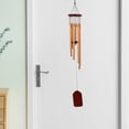 HEALEEP Garden Hanging Wind Chime Aluminum Reddish Brown 1Pcs 22.4X3 ...
