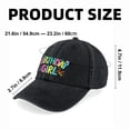 Birthday Girl Baseball Cap, Adjustable Washed Cotton Dad Hat for Women ...