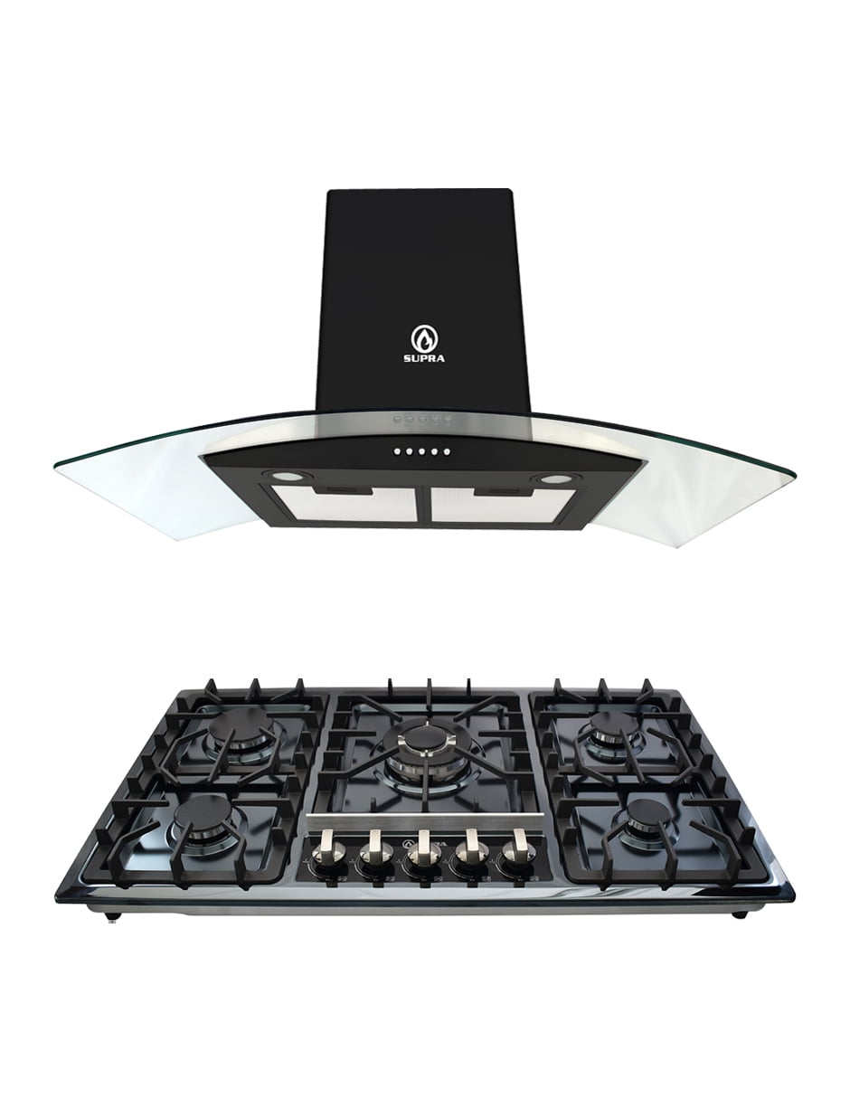 Combo Supra Parrilla De 5 Quemadores Y Campana De Pared Combo Viterbo ...