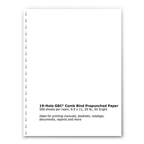 Buy PrintWorks Professional Prepunched Paper, 8.5 x 11, 20 lb, GBC ...