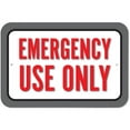 Emergency Use Only Sign - Walmart.com