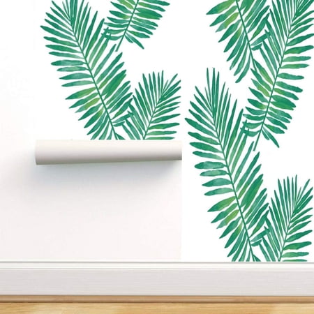 Green Leaf Peel and Stick Wallpaper Tropical Style | Walmart Canada