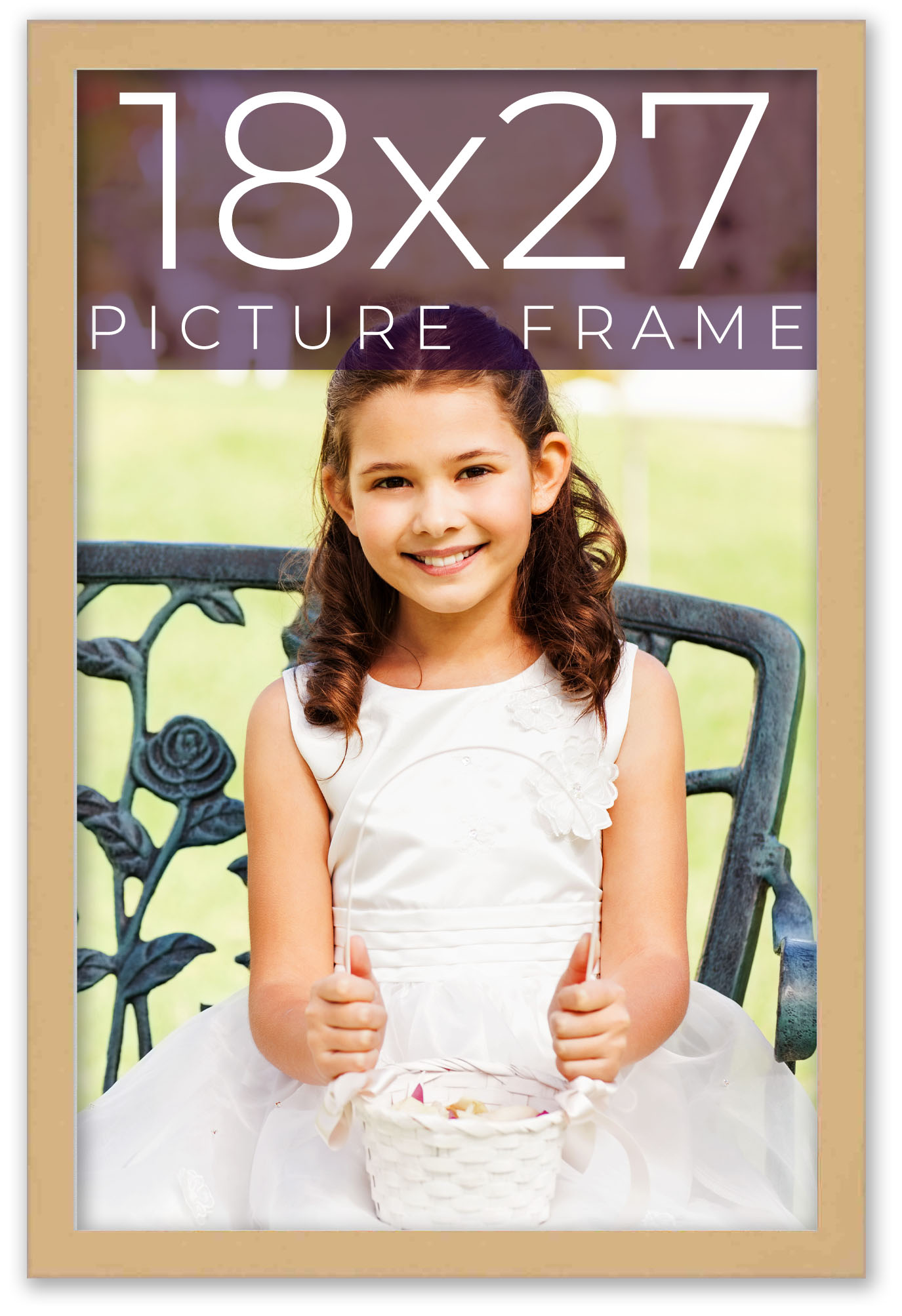 18x27 Shadow Box Frame Brown | 0.875 inches Deep Real Wood Contemporary ...