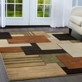 Home Dynamix Tribeca Mason Contemporary Geometric Area Rug, Brown/Green ...