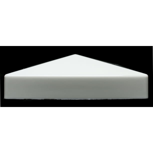 True 6x6 (155mm x 155mm) Plastic Pyramid Vinyl Fence Post Cap for True ...