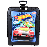 Hot Wheels Slot Track Pack with Carrying Case, Two 1:64 Cars, and 5.5 ...