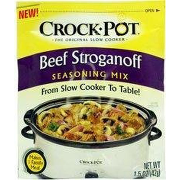 Crock Pot Beef Stroganoff Seasoning Mix (1.5 oz Packets) 3 Pack ...