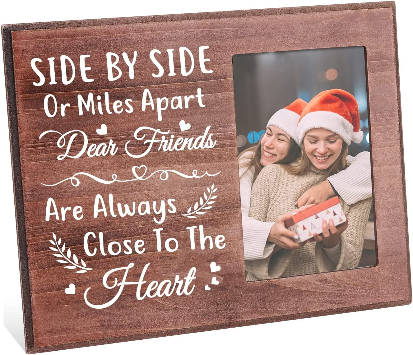 Friends are Always Close to Heart Wooden Friends Picture Frame with ...