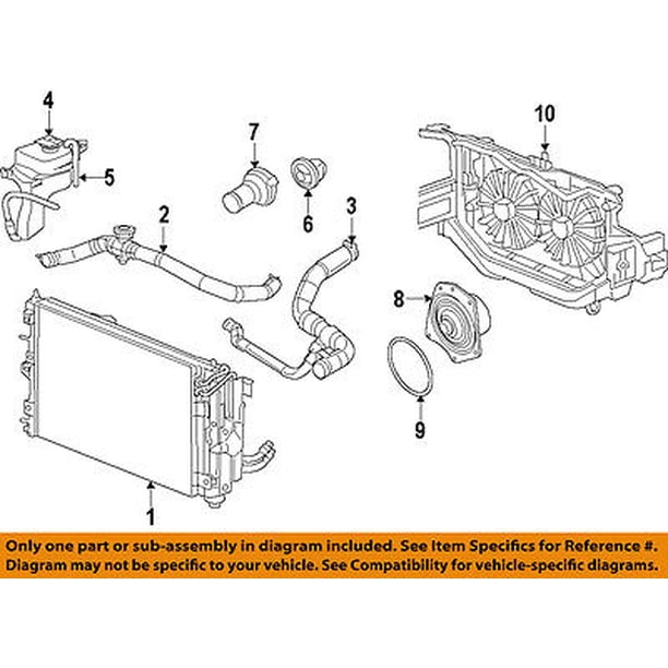 CHRYSLER OEM-Radiator Coolant Overflow Tank Recovery Bottle 5058511AE ...