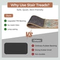Carpet Stair Treads Non Slip 15pcs 8" X 30" Edging Runner For Wooden ...