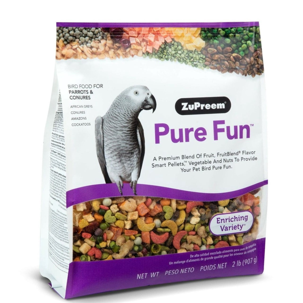 Alimento para loro y conuro Pure Fun ZuPreem PureFun | Walmart en línea