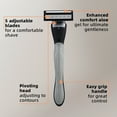 Venoro 5-Blade Men's Shaver, Great Value Travel Pack with 1 Handle & 8 ...