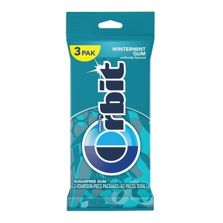Orbit Wintermint Sugarfree Gum, multipack (3 packs total) - Walmart.com