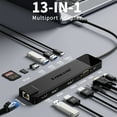 Lemorele Multi-Function Usb C Hub, 13 In 1 Docking Station, 3 Displays ...