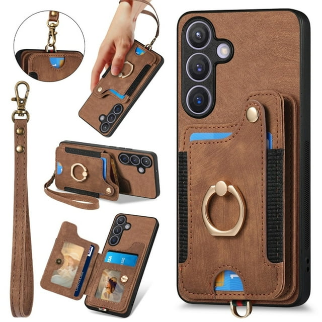 for Samsung Galaxy S23 FE 5G Phone Case Wallet with Card Holder,PU ...