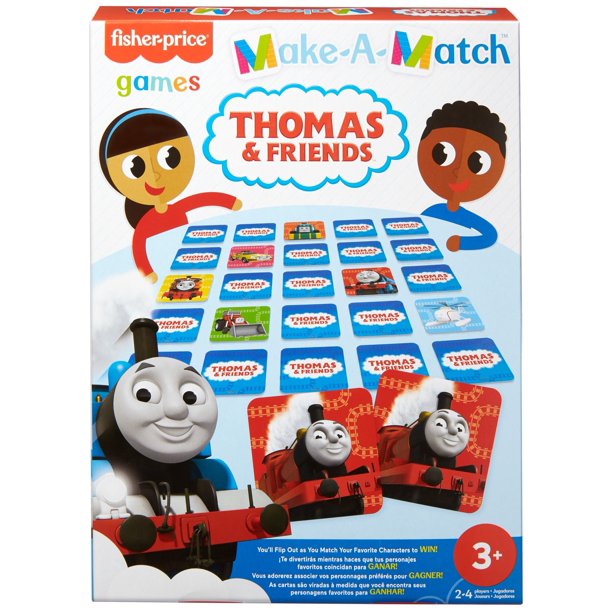 Fisher-Price Make-A-Match Card Game with Thomas & Friends Theme For 3 ...